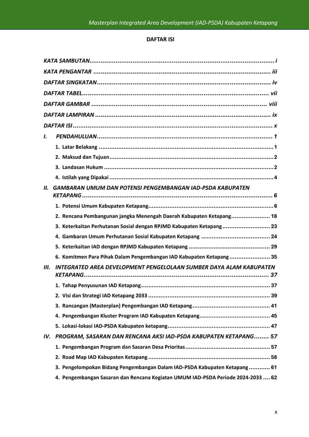 Masterplan IAD-PSDA Kabupaten Ketapang Provinsi Kalimantan Barat | PDF
