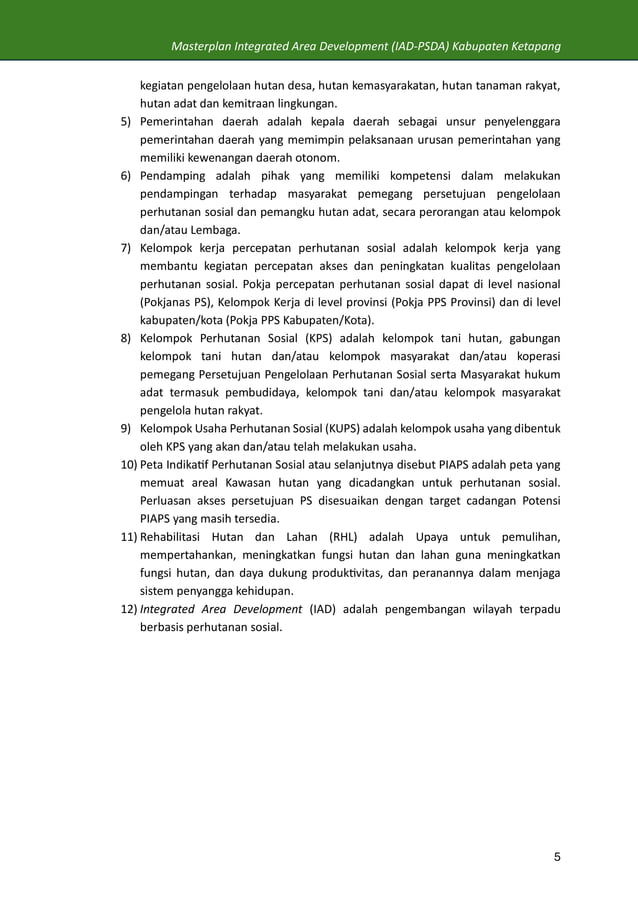 Masterplan IAD-PSDA Kabupaten Ketapang Provinsi Kalimantan Barat | PDF