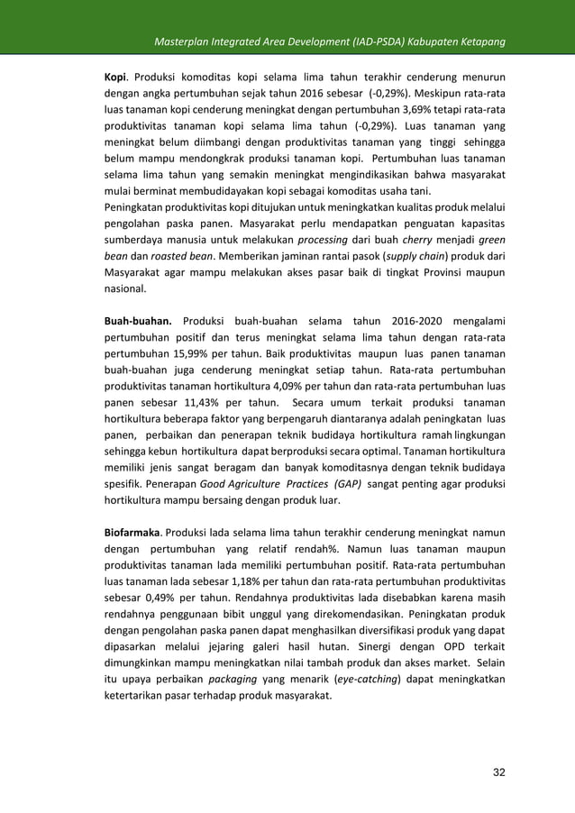 Masterplan IAD-PSDA Kabupaten Ketapang Provinsi Kalimantan Barat | PDF