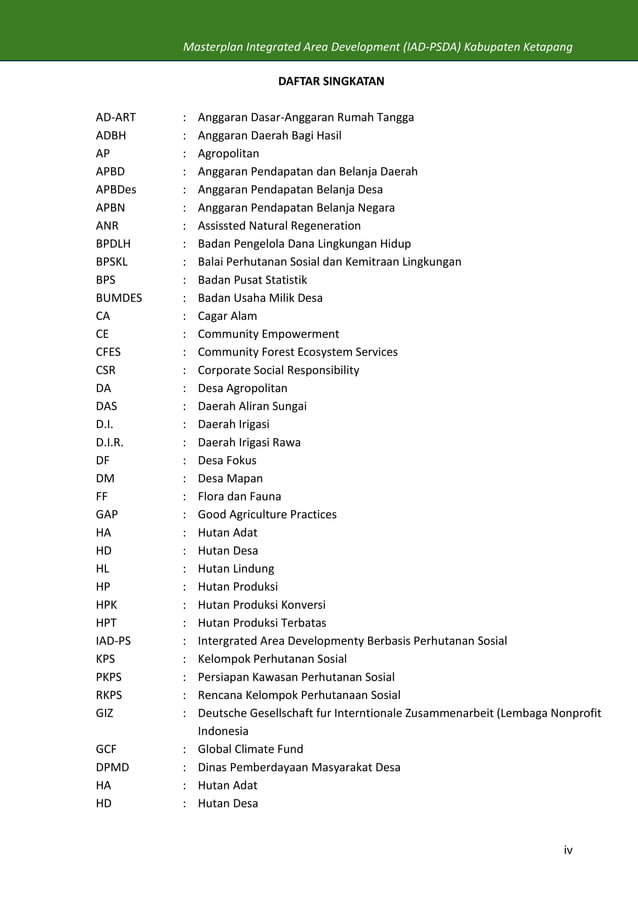 Masterplan IAD-PSDA Kabupaten Ketapang Provinsi Kalimantan Barat | PDF
