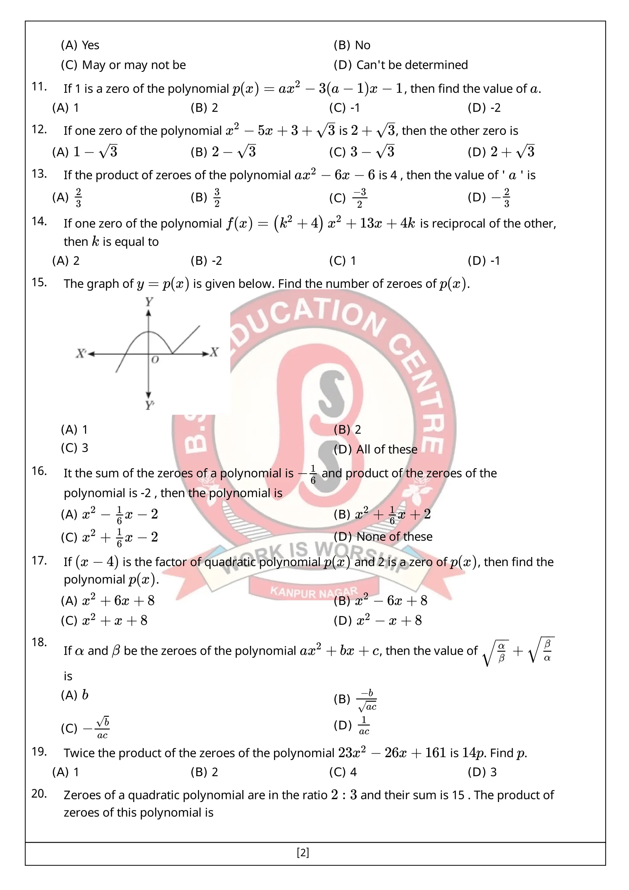 maths class 10 practice sheet boards important.pdf