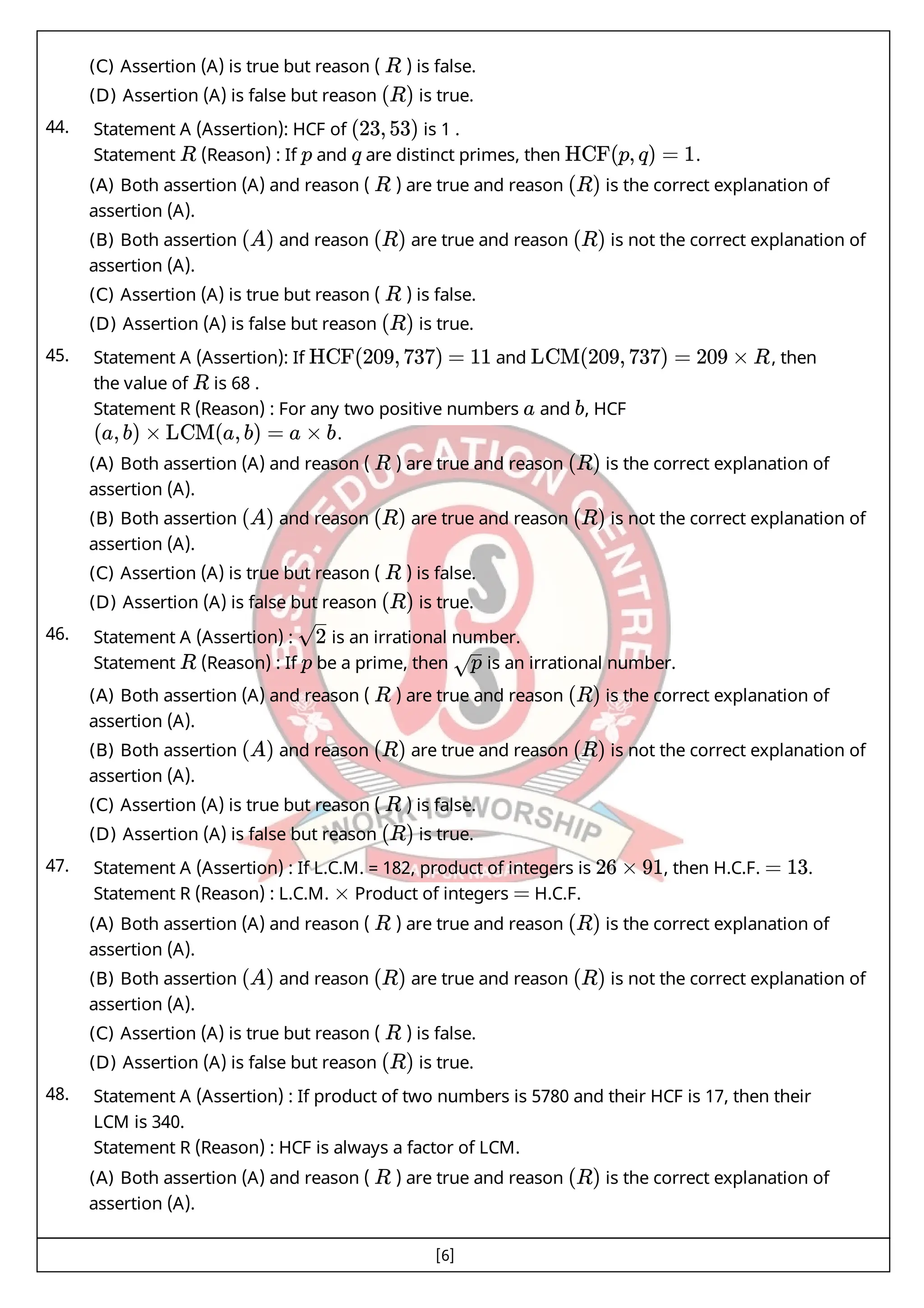 maths class 10 practice sheet boards important.pdf