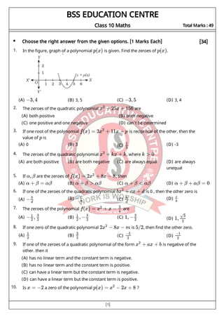 maths class 10 practice sheet boards important.pdf