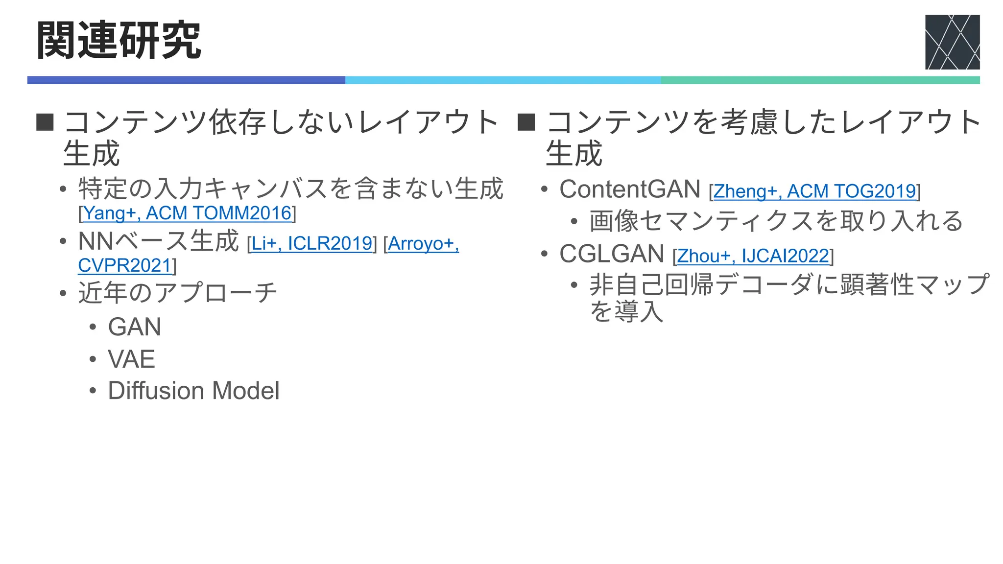 論文紹介：Retrieval-Augmented Layout Transformer for Content-Aware Layout Generation | PDF