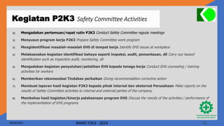 P2K3 MONTHLY selalu di buat agar selamat | PPT