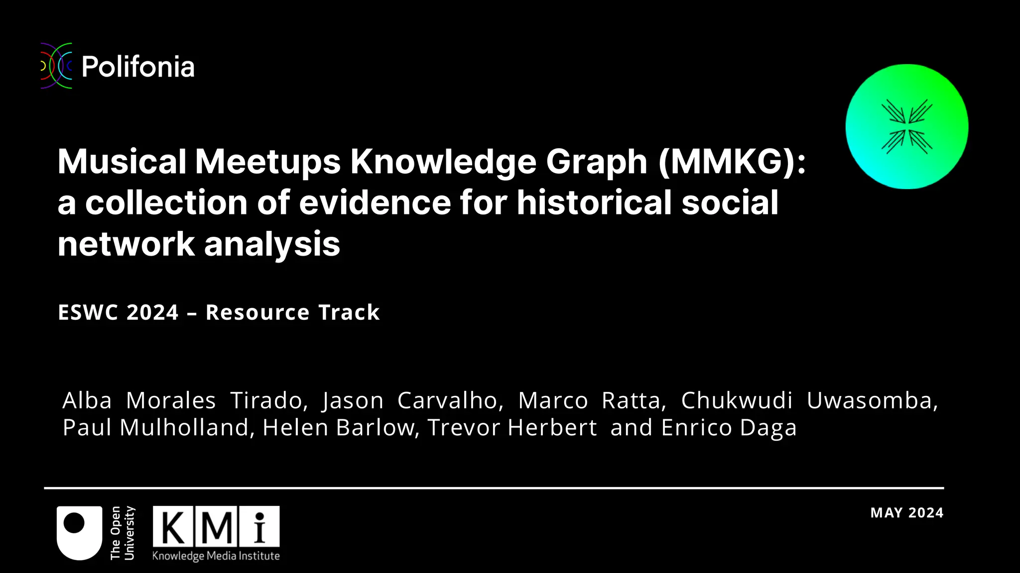 Musical Meetups Knowledge Graph (MMKG): a collection of evidence for historical social network ...