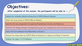 NIPUN BHARAT MISSION PPT FOR NEP2020 MISSION OBJECTIVE | PPTX