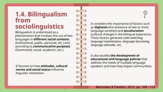Bilingualism and language planning and policies An overview | PPT
