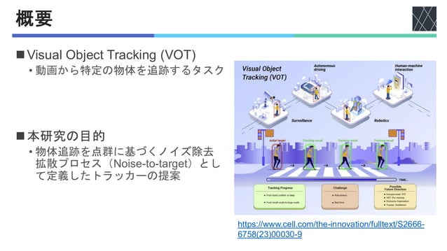 論文紹介：DiffusionTrack: Point Set Diffusion Model for Visual Object Tracking | PPT