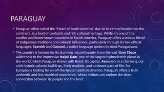 America: Presentation of Ecuador and Paraguay | PPTX