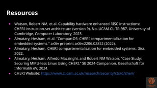 CHERI-seL4: Enhancing seL4’s C/C++ userspace memory safety using CHERI ...