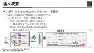 論文紹介：CLIFF: Continual Latent Diffusion for Open-Vocabulary Object Detection | PDF