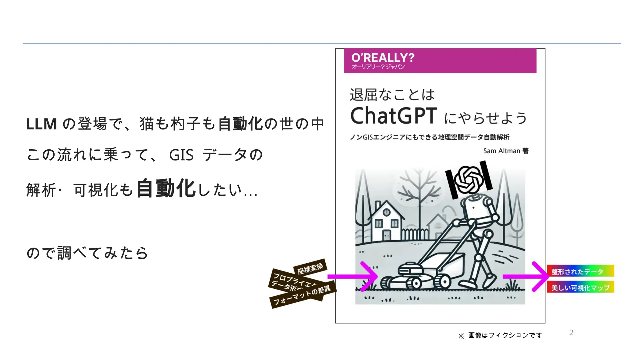I want to use the LLM to automate GIS data analysis! | PPTX