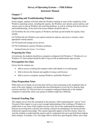 Survey of Operating Systems 5th Edition Holcombe Solutions Manual | PDF