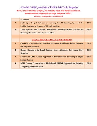 2024 and 2025 Java IEEE Projects List.docx