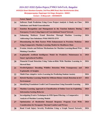 2024 and 2025 Python IEEE Projects List.docx