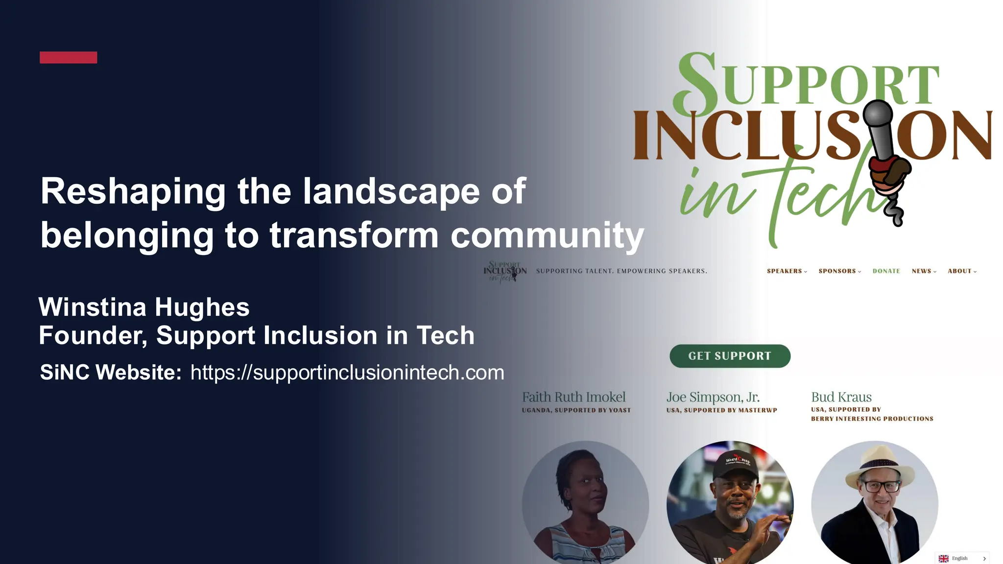 Reshaping the landscape of belonging to transform community | PPT