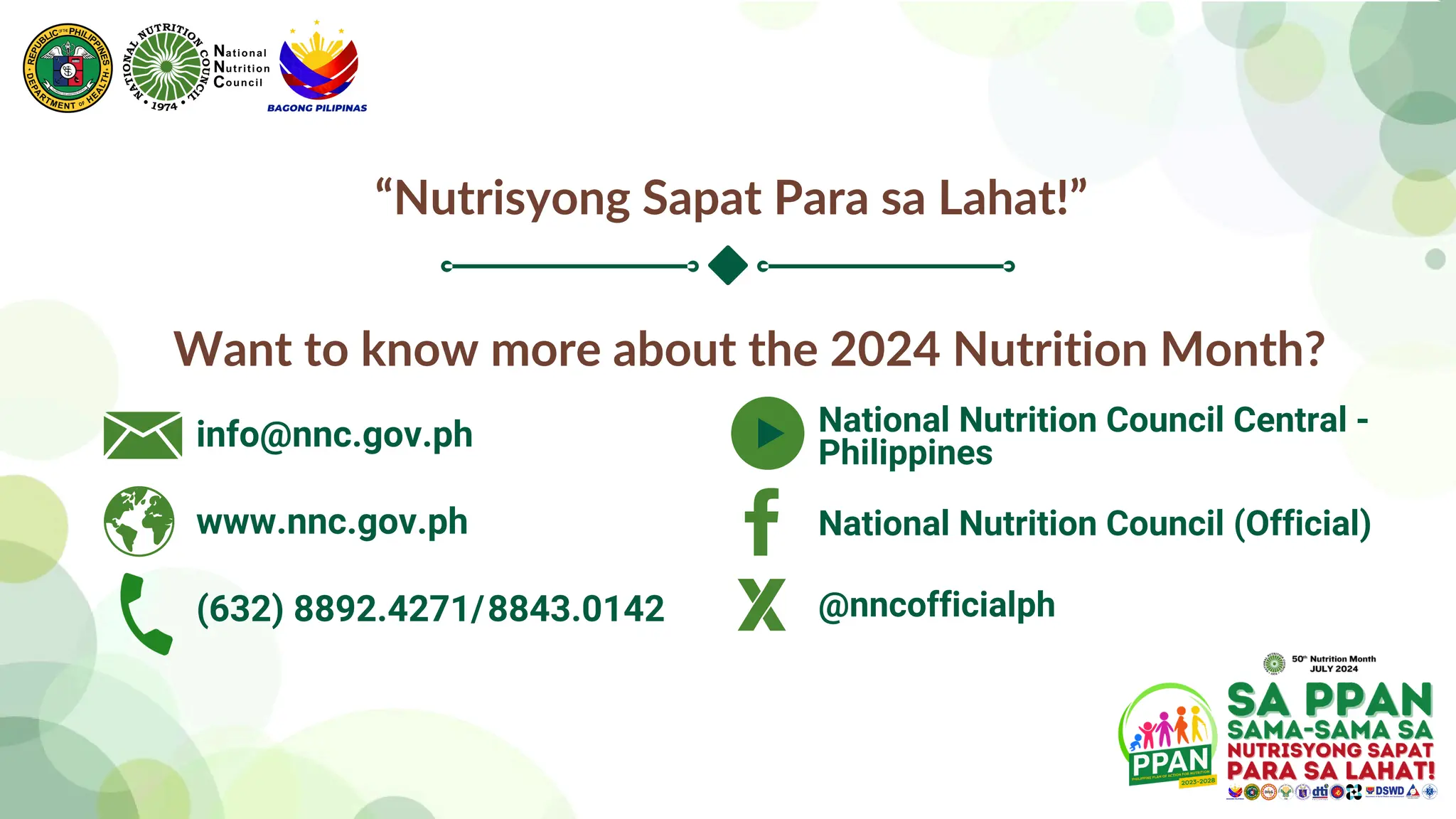 2024 Briefer PPan nutrition month celebration | PDF