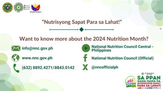 2024 Briefer PPan nutrition month celebration | PDF