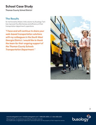 Busology Tech: Enhancing School Transportation with Viafy Software | PDF