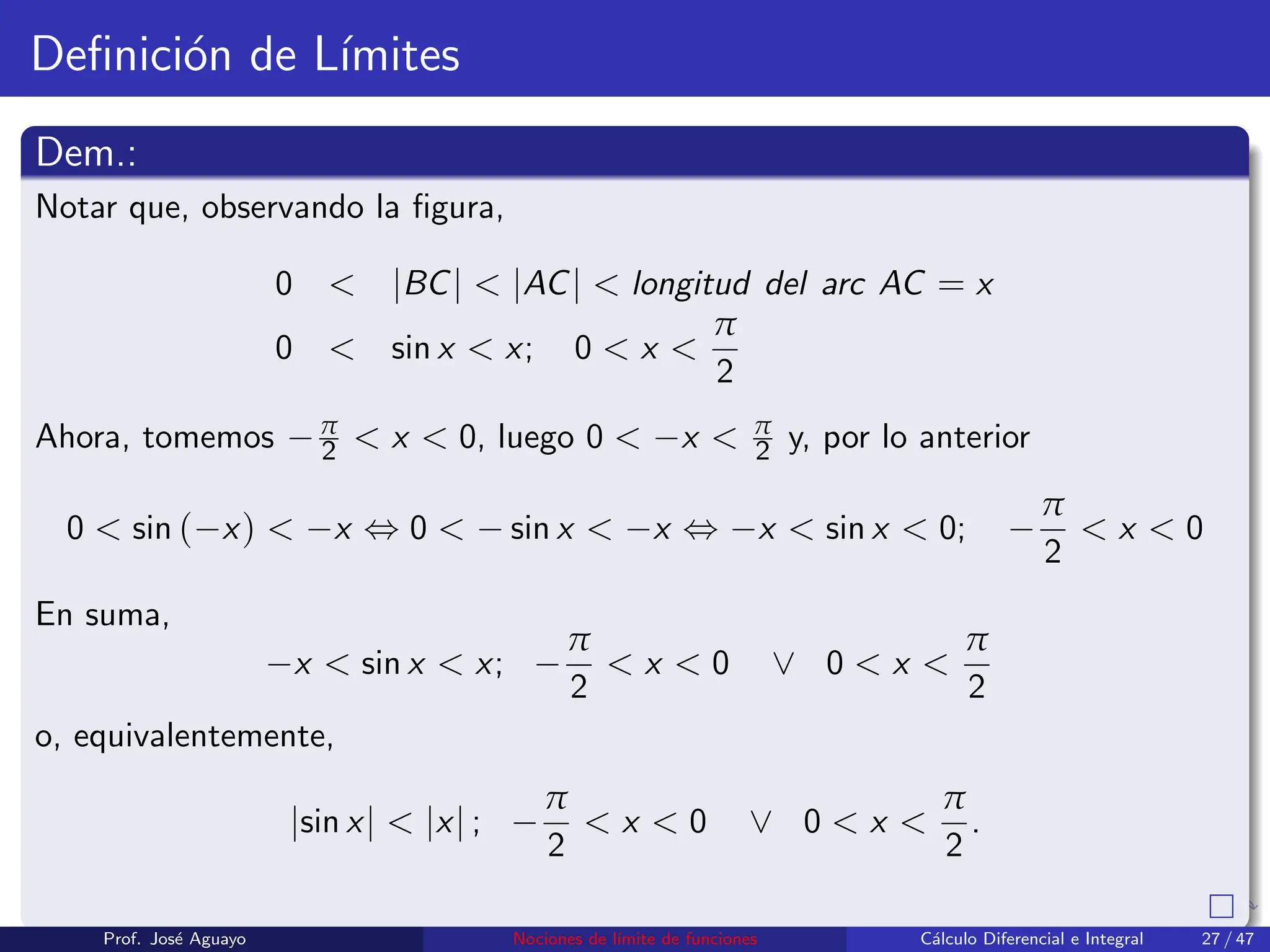 Nociones de límites de funciones y propiedades. | PDF