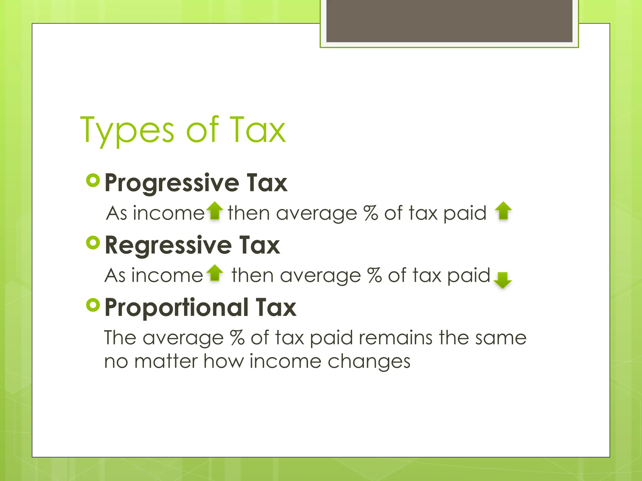 Government 2024 Classifying Tax powerpoint.pptx