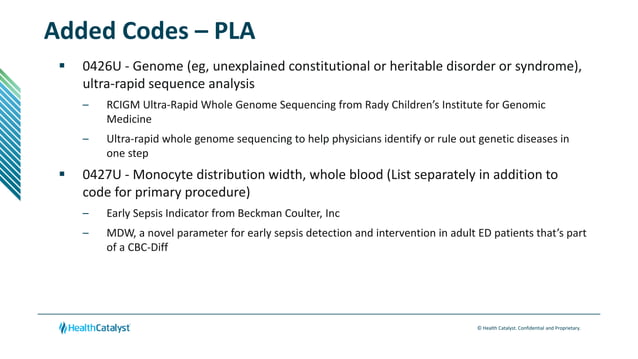 2024 CPT® Code Updates (CDM Focused) - Part 1 | PPTX | Genetics | Science
