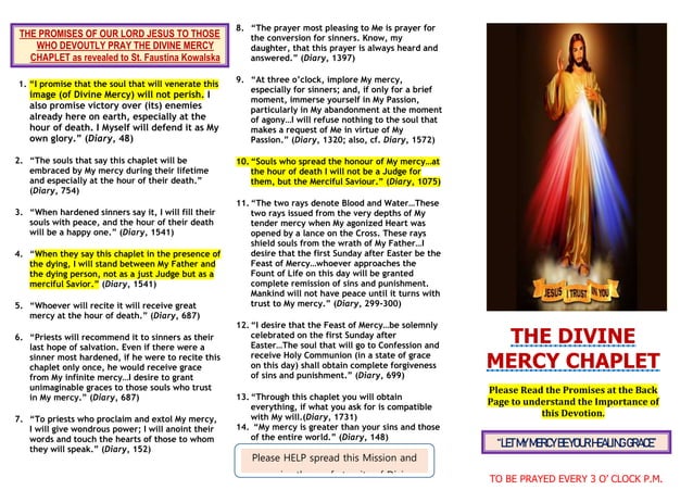 2024 DIVINE MERCY CHAPLET BOOKLET -A4 final.docx | Christianity ...