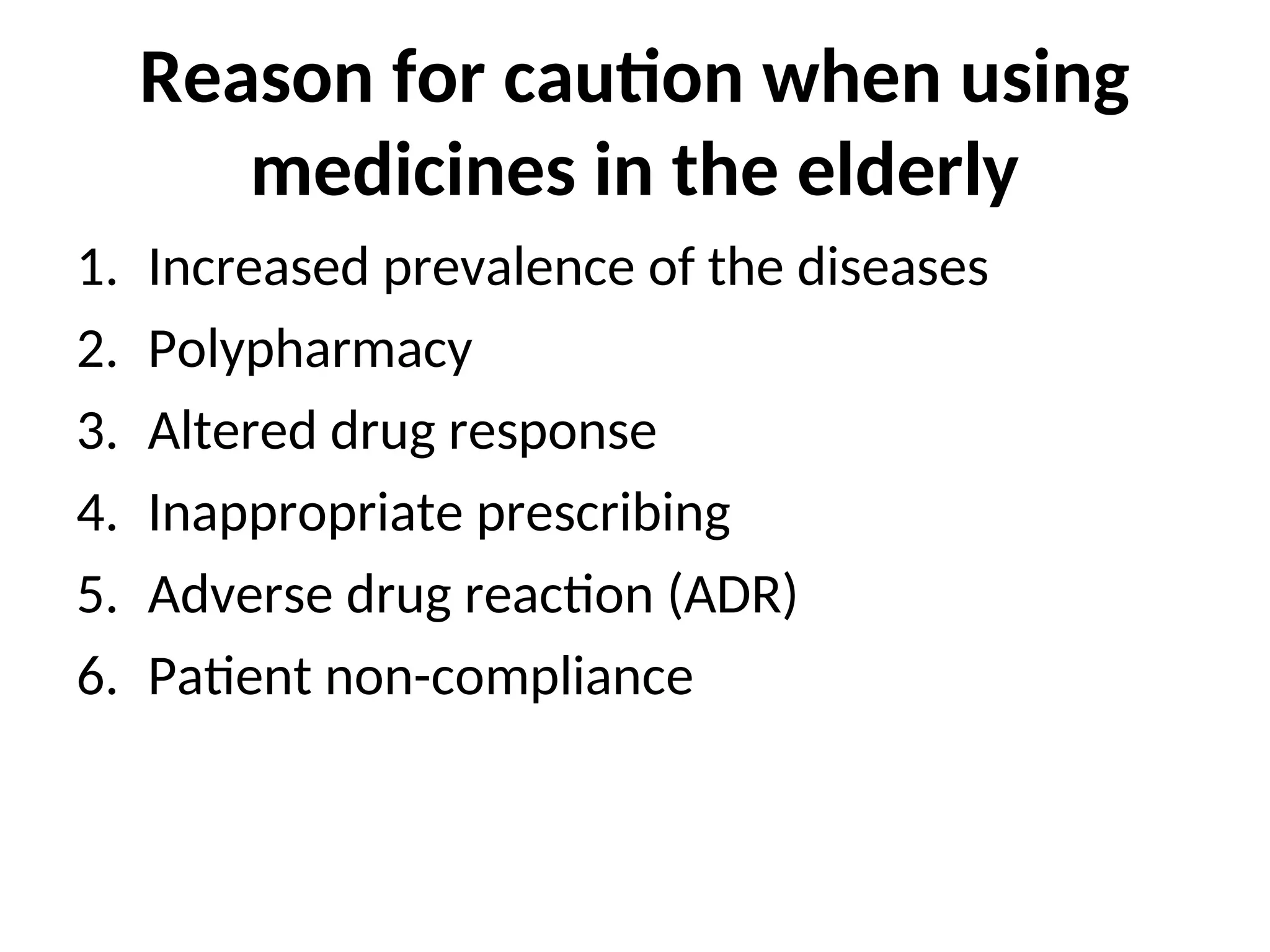 Drug dosing in Geriatric Patients- Pharmacotherapeutics-1 | PPT