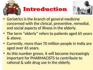 Drug dosing in Geriatric Patients- Pharmacotherapeutics-1 | PPT