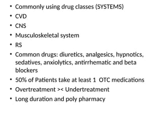 Drug dosing in Geriatric Patients- Pharmacotherapeutics-1 | PPT