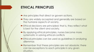 Ethical Principles and Theories......... | PDF | Medical Health