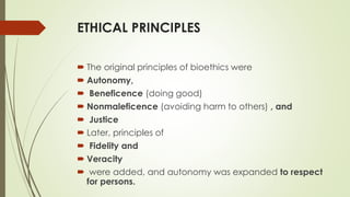 Ethical Principles and Theories......... | PDF | Medical Health