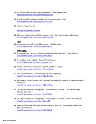 2024 Fastest Way To Learn Data Engineering FREE on YouTube.pdf