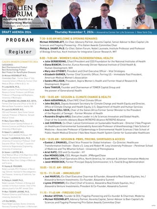 2024 Galien Forum USA, November 7, 2024 in New York City | PDF