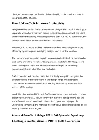 2024 Guide: Why PDF to CAD is Important for Drafting | PDF