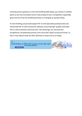 2024 Guide: Why PDF to CAD is Important for Drafting | PDF