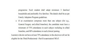 Nmc Curriculum Mbbs Batch 2024 Guidelines Pptx