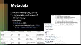 Introduction to Data Management Planning | PDF
