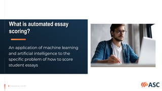 Automated essay scoring: an introduction to grading essays with NLP and AI | PPTX