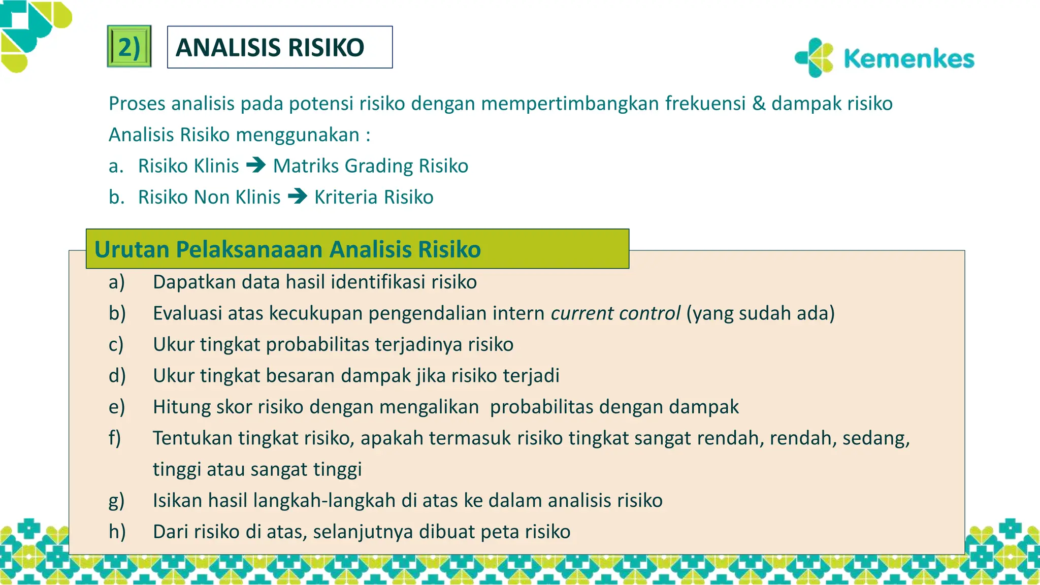 manajemen risiko di puskesmas dari kemenkes | PDF