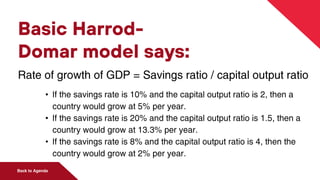 A Harrod Domar Economic Growth Model PPT | PPT | Free Download