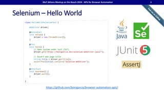 APIs for Browser Automation (MoT Meetup 2024) | PPT
