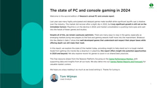 Pesquisa: 2024 NewzooPC & Console Gaming Report | PDF