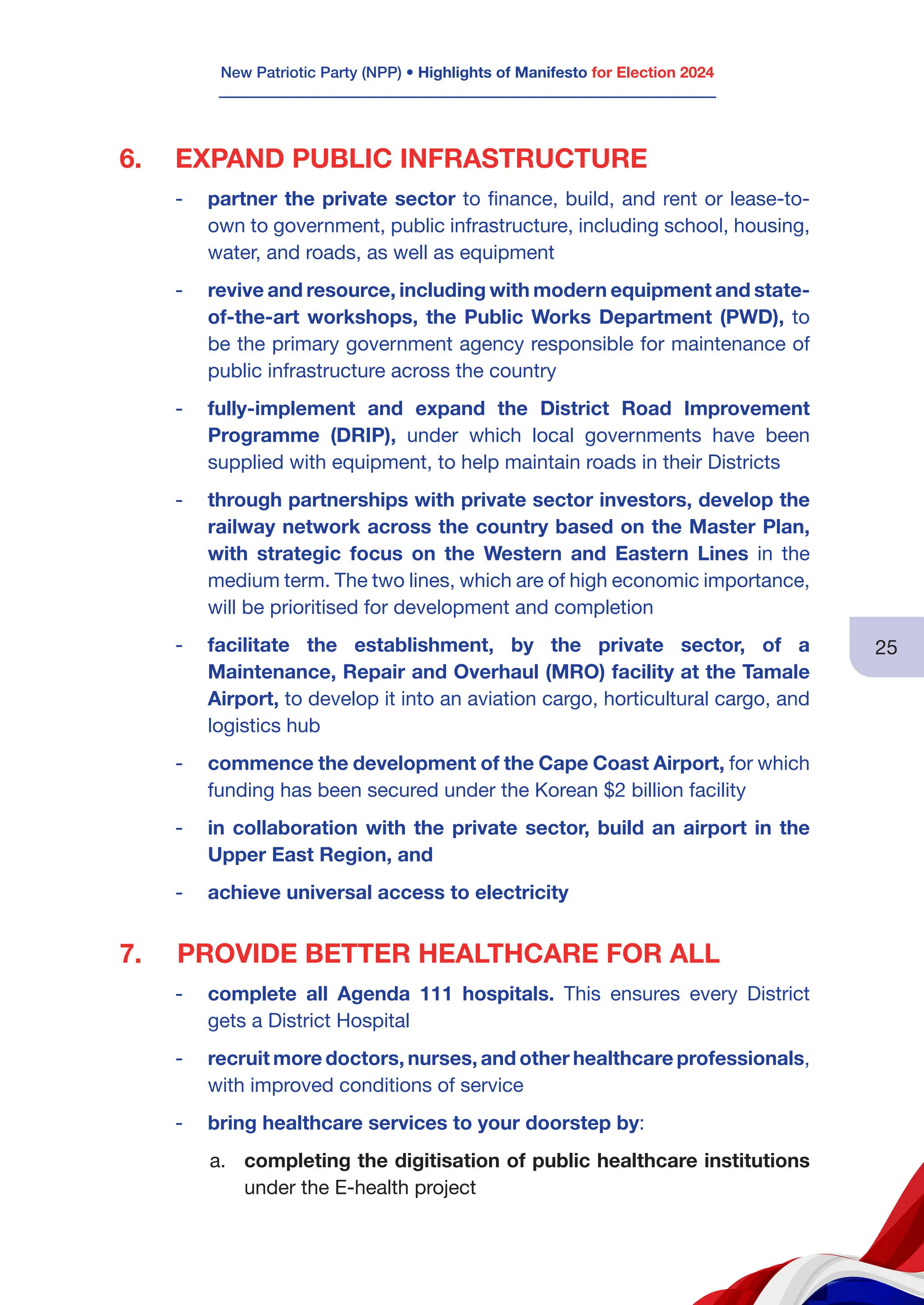 2024 New Patriotic Party (NPP) Manifesto Highlights | PDF