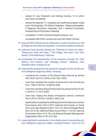 2024 New Patriotic Party (NPP) Manifesto Highlights | PDF