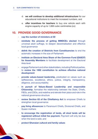 2024 New Patriotic Party (NPP) Manifesto Highlights | PDF