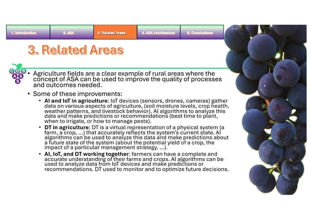 Adaptive Smart Areas (ASA) as presented at PAAMS 2024 | PPT