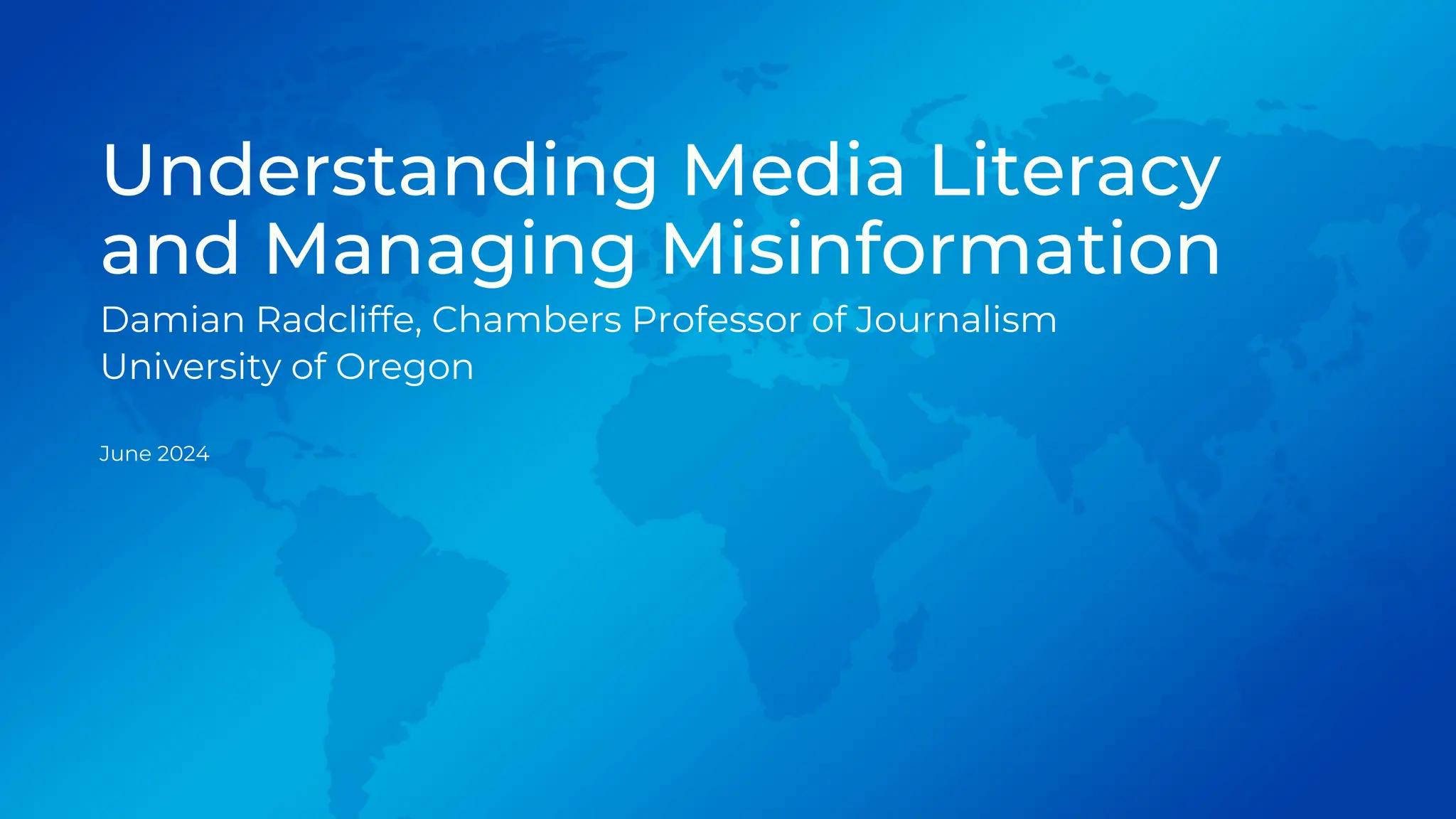 Understanding Media Literacy and Managing Misinformation (2024 edition ...