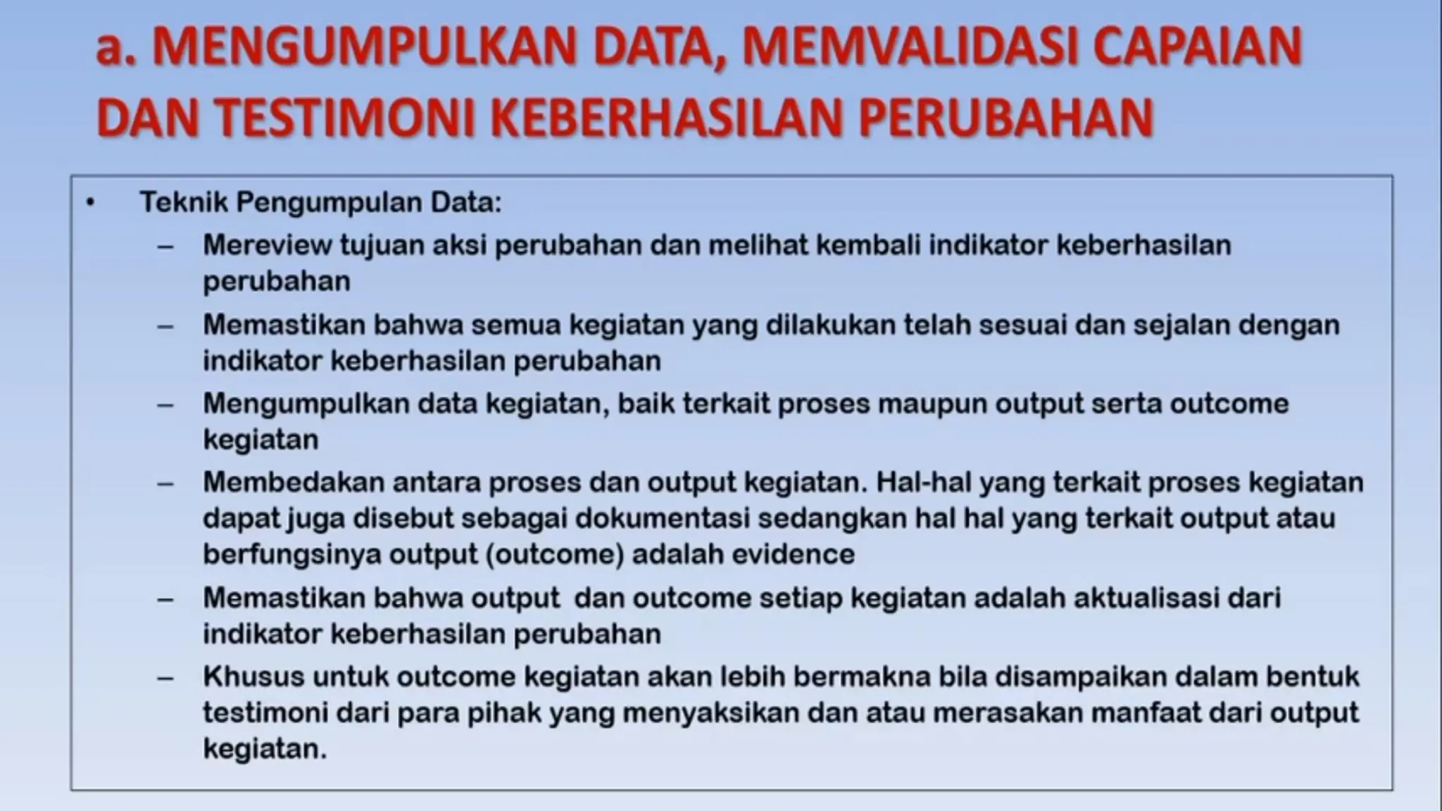 Pembekalan Implementasi Aksi Perubahan PKA | PDF